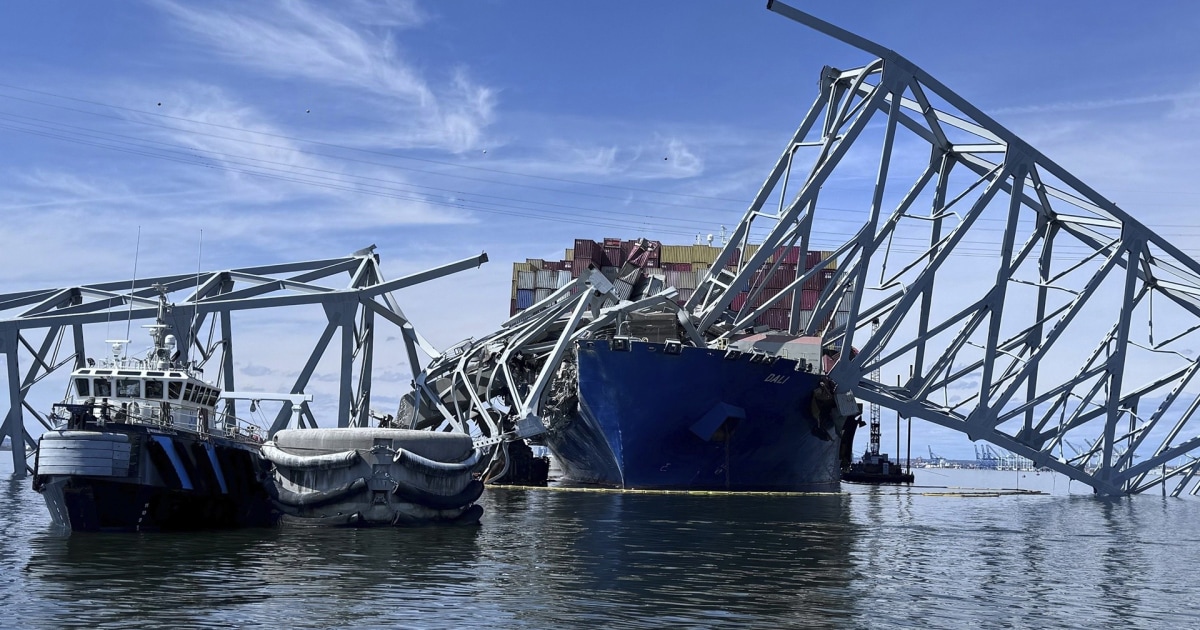 Officials plan for temporary waterway through Key bridge wreckage