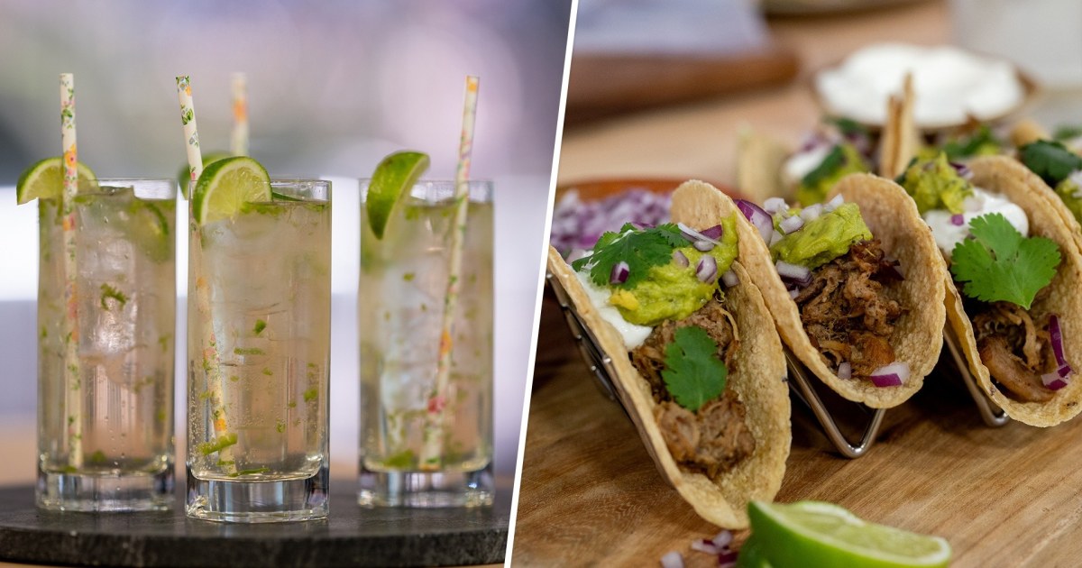 Carnitas taco bar and spicy rosé spritz: Get the recipes!