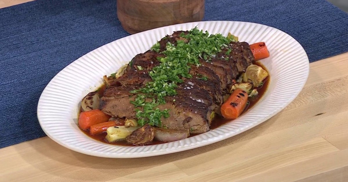 Passover brisket with veggies and horseradish: Get the recipe!
