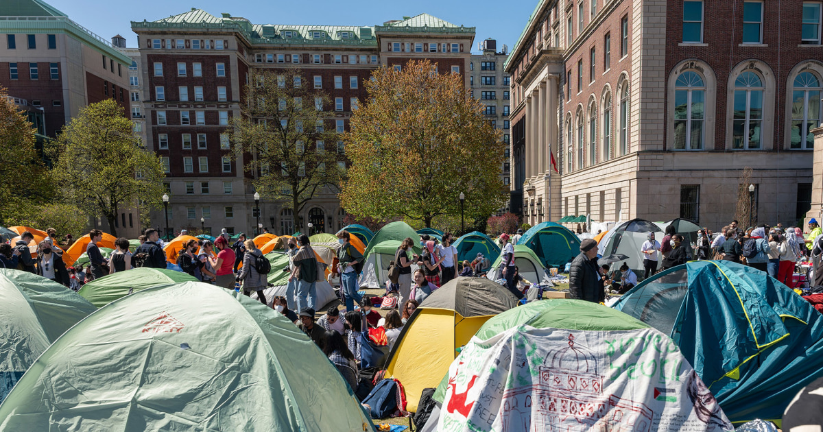 Pro-Palestinian protesters at NYU forced to leave campus plaza