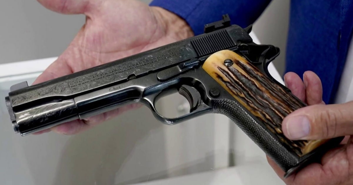 Al Capone’s Colt .45 caliber pistol ‘Sweetheart’ goes up for auction
