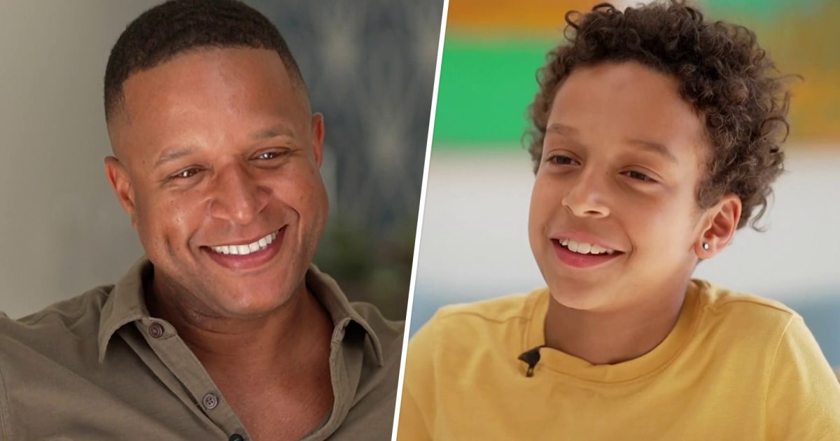 Craig Melvin's son interviews him about new book 'I'm Proud of You'