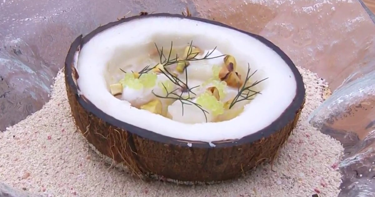 Ceviche in coconut, jicama and mango salad: Get the recipes!