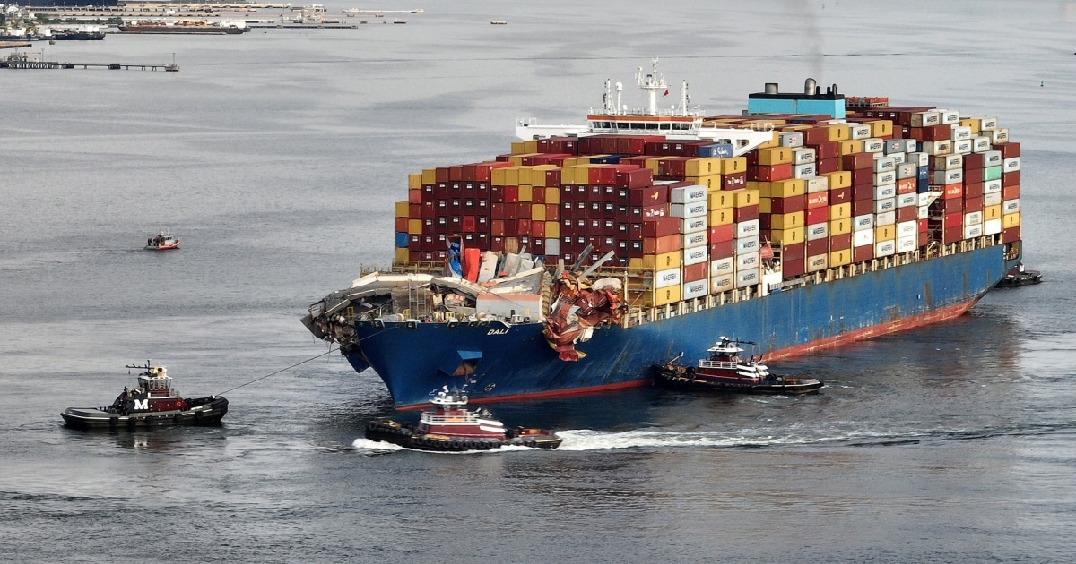 Dali cargo ship removed from wreckage of Baltimore Key Bridge