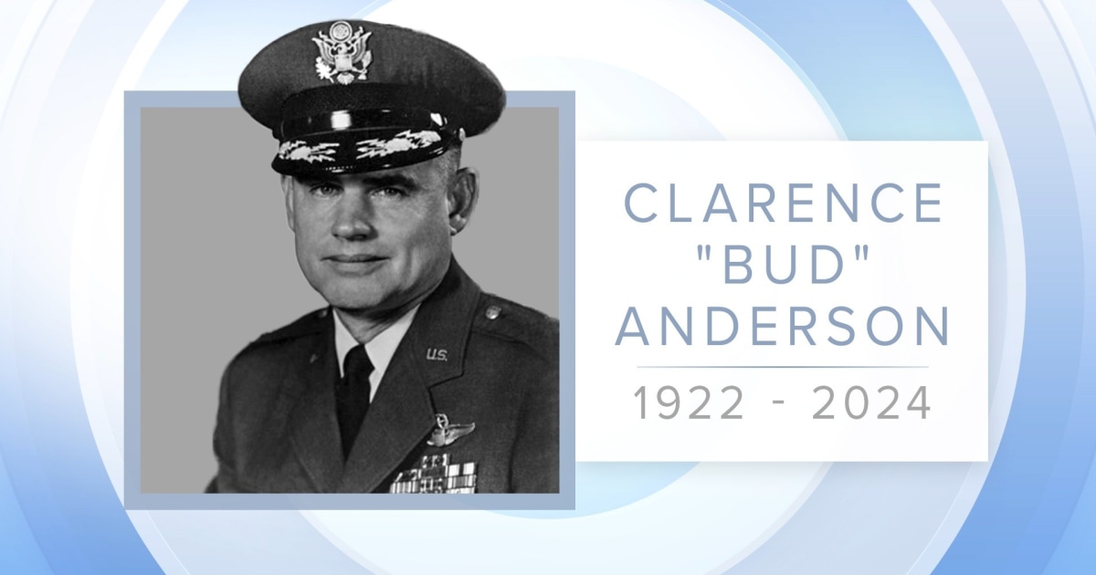 Clarence ‘Bud’ Anderson, last WWII triple ace pilot, dies at 102