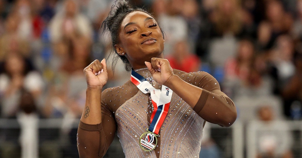 Simone Biles wins 9th all-around title at US championship