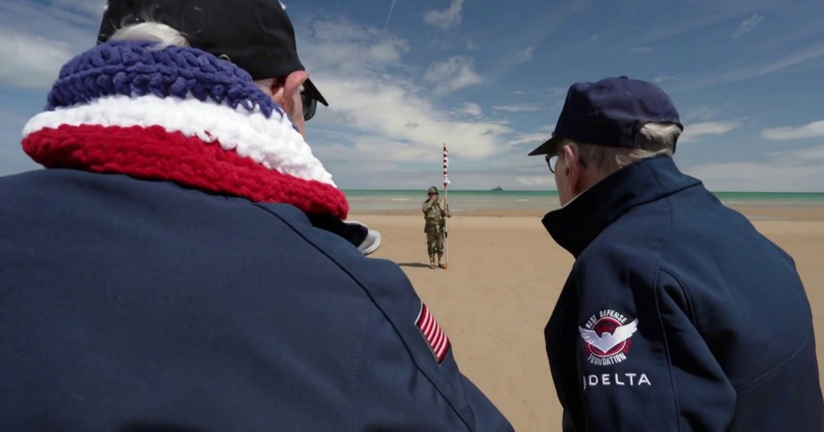 Veterans mark 80 years since storming Normandy on D-Day