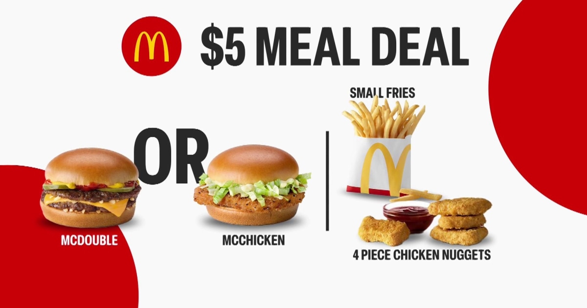 McDonald’s $5 value meal goes on sale amid fast-food wars