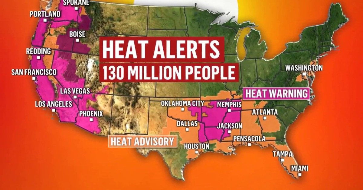 100 million under heat alerts for Fourth of July weekend