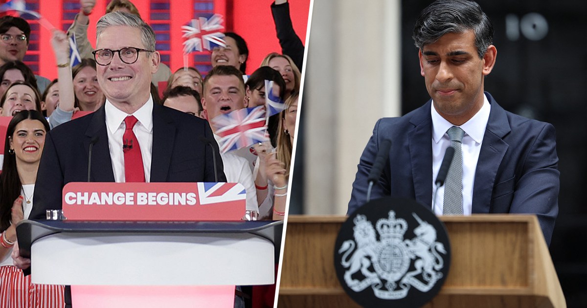 Britain’s Labour Party beats Conservatives in a landslide