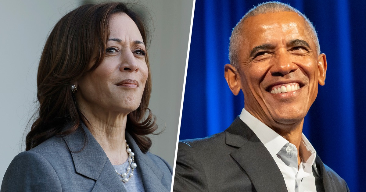 Former President Obama throws his support behind Kamala Harris