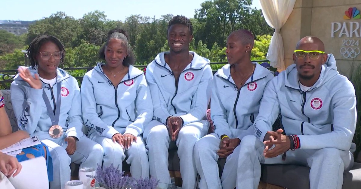 Team USA track and field stars talk medal wins at Paris Olympics