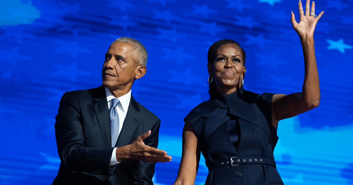 Obamas back in the spotlight with powerful endorsement of Harris