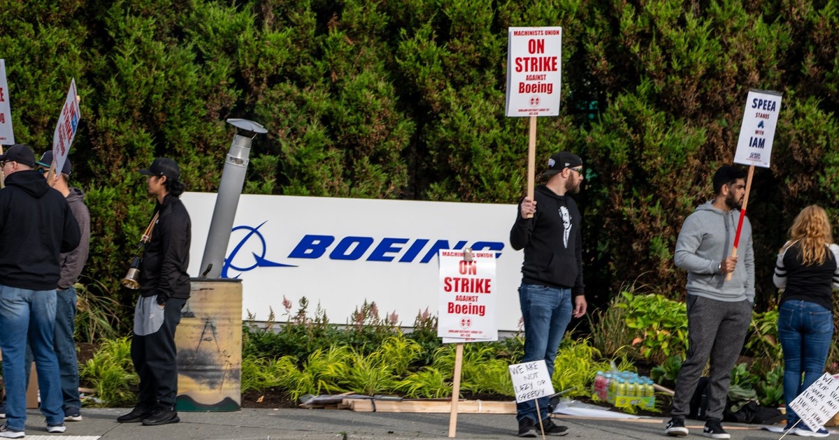 Boeing employees on strike for better benefits and higher pay