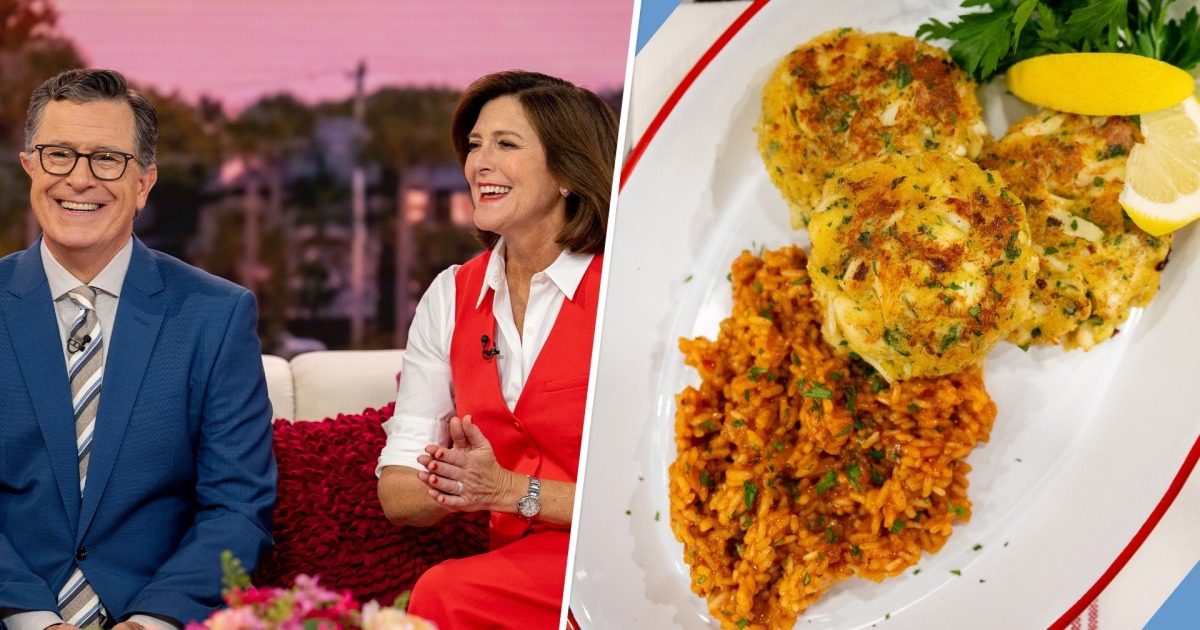 Stephen, Evie Colbert share crab cake recipe from new cookbook