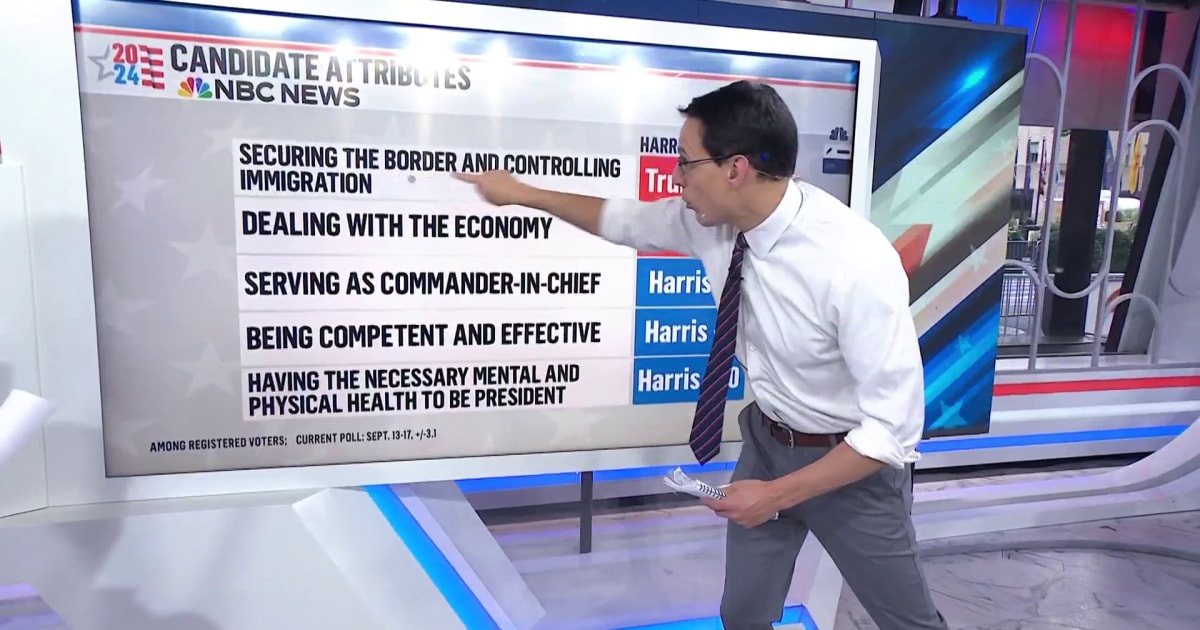Trump scores high with voters over Harris on key issues in new poll