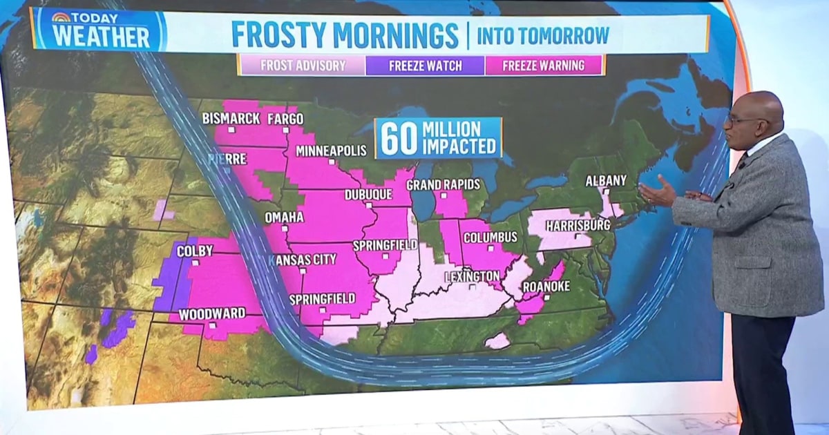 Tens of millions wake up to first frost of the fall season