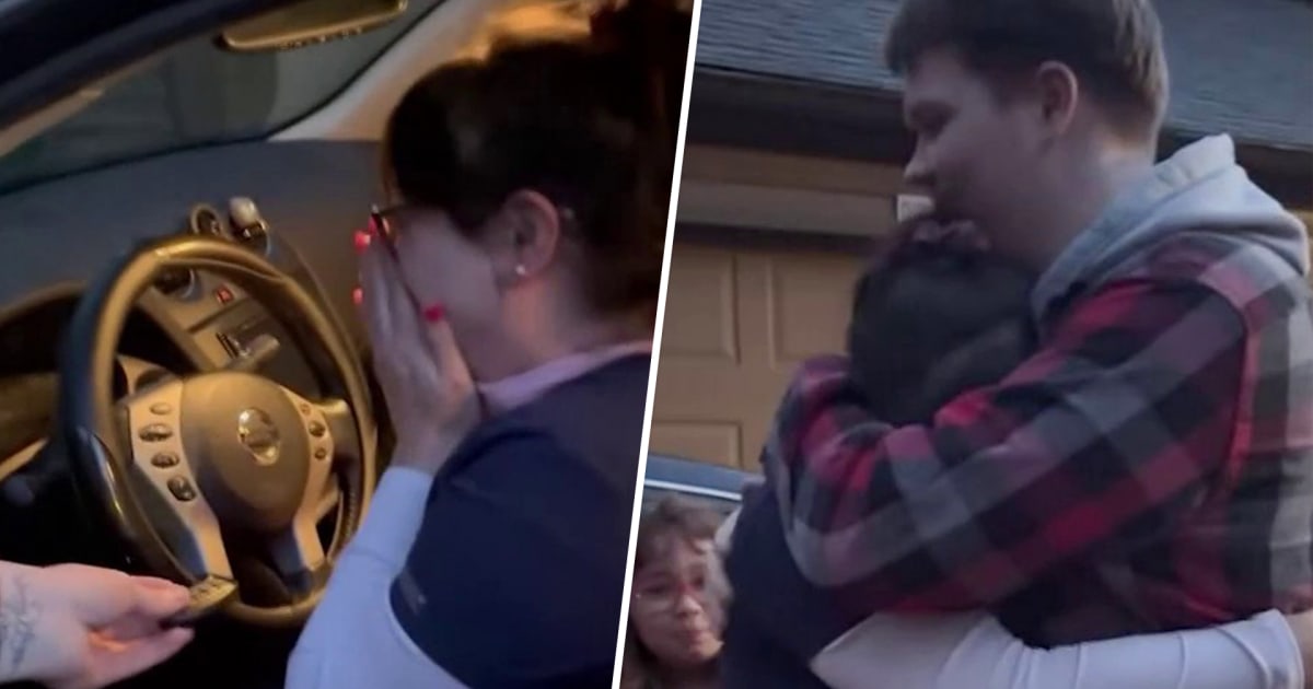 Son who made childhood promise to buy mom new car fulfills vow