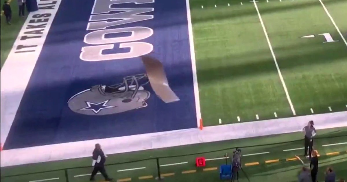 Metal falls from AT&T Stadium roof hours before NFL game