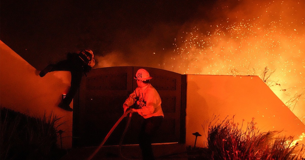 Fast-moving wildfire in Southern California prompts evacuations