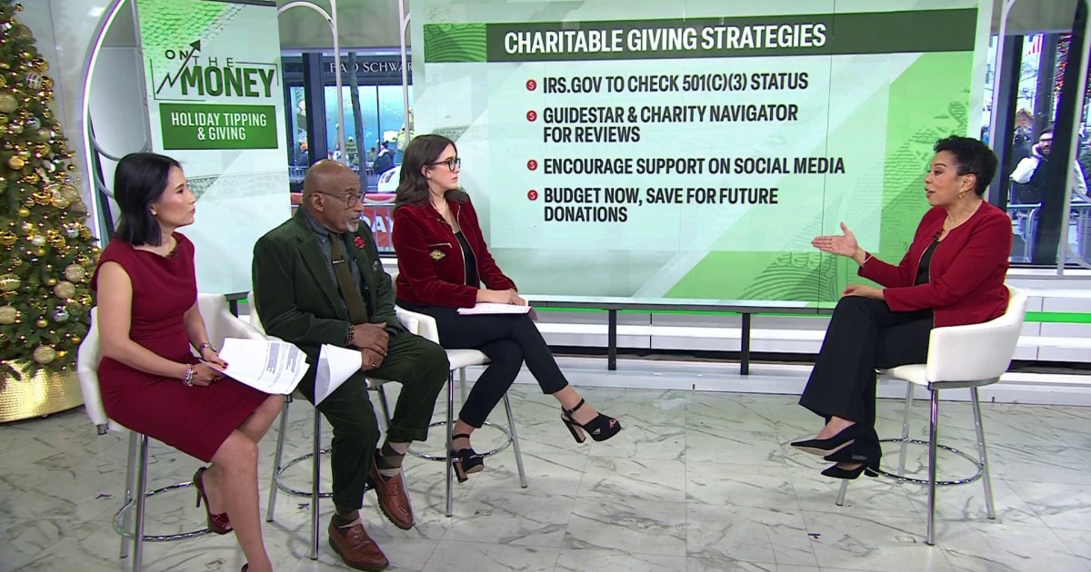 How to create a holiday charitable giving and tipping budget