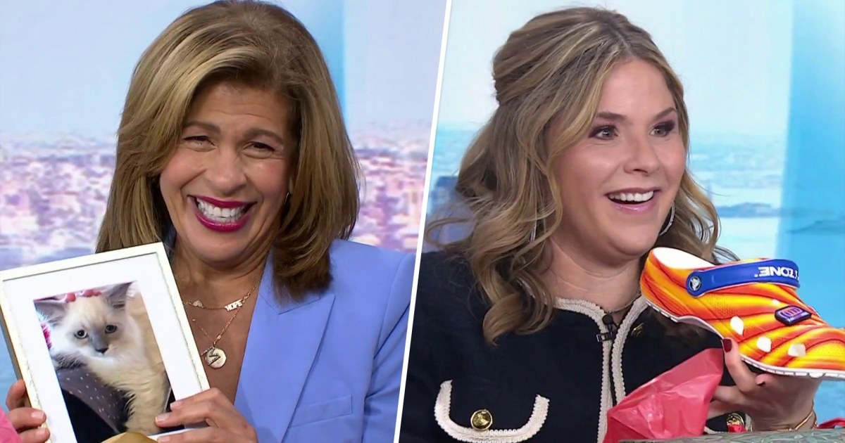 Hoda & Jenna practice their 'resting gift face' with hilarious results