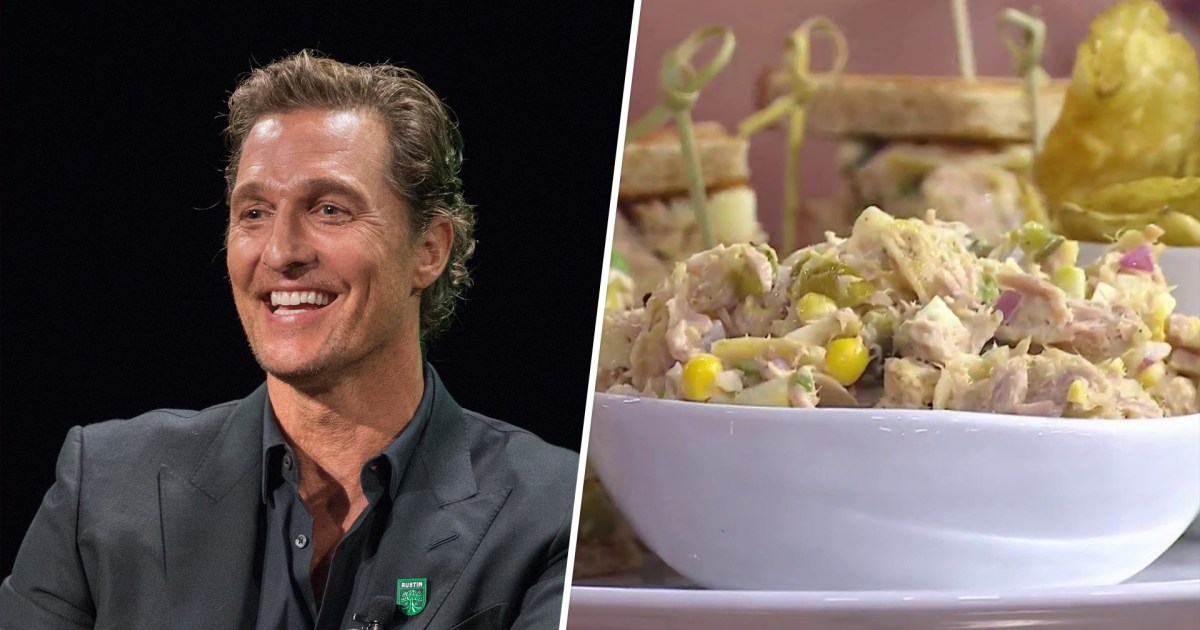 Matthew McConaughey breaks down his favorite tuna salad recipe