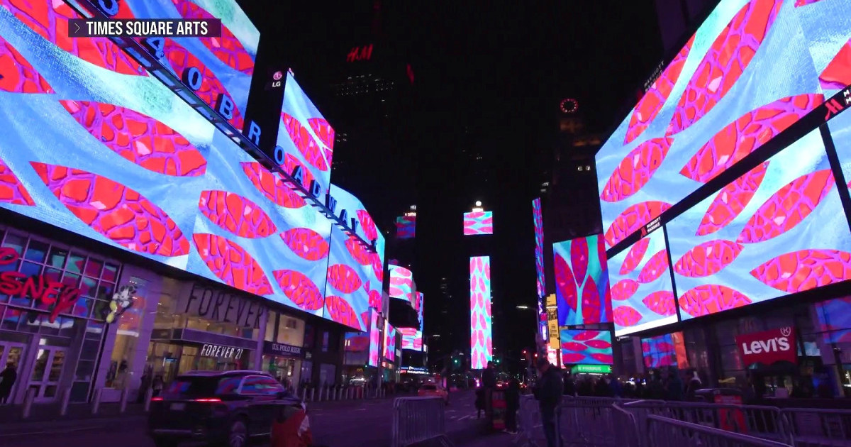 How Times Square transforms into massive art display every midnight
