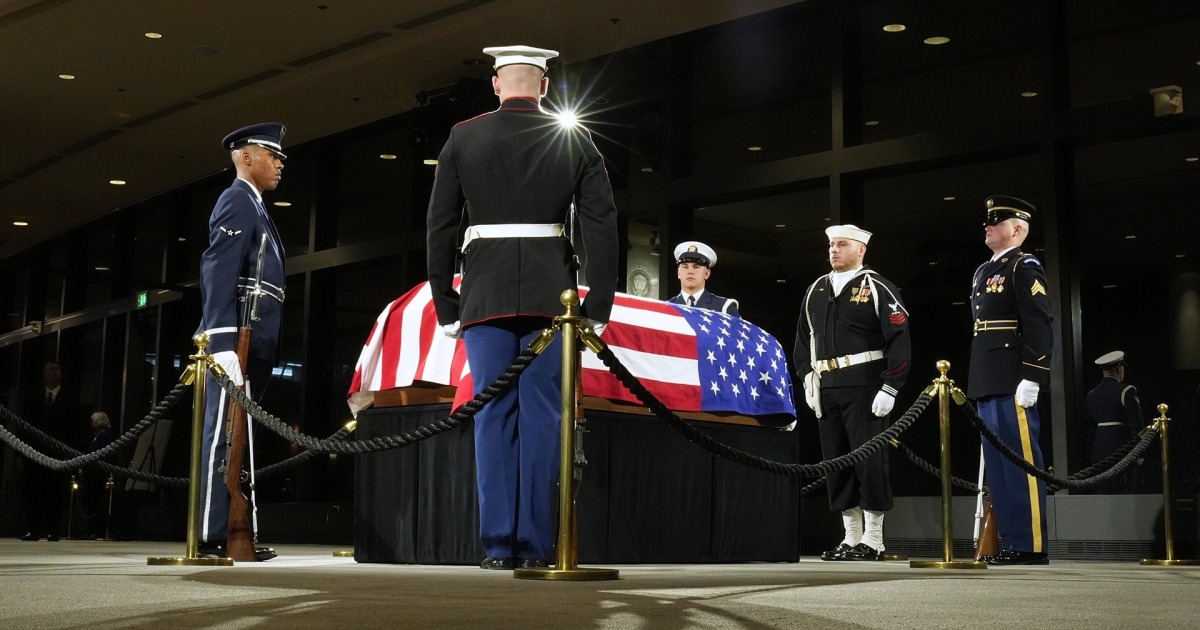 Jimmy Carter lies in repose after procession through Georgia
