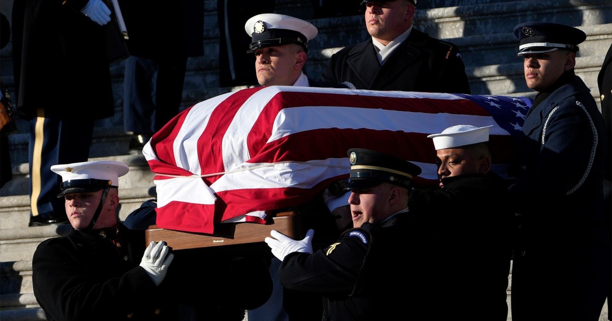 Former President Jimmy Carter's casket arrives at National Cathedral