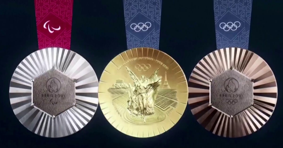 Olympians say gold, silver, bronze medals from Paris are rusting