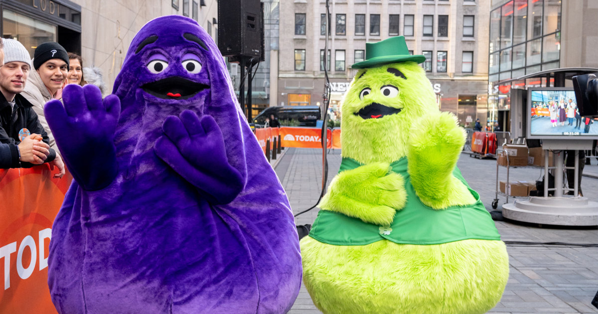 Uncle O'Grimacey back with return of Shamrock Shake