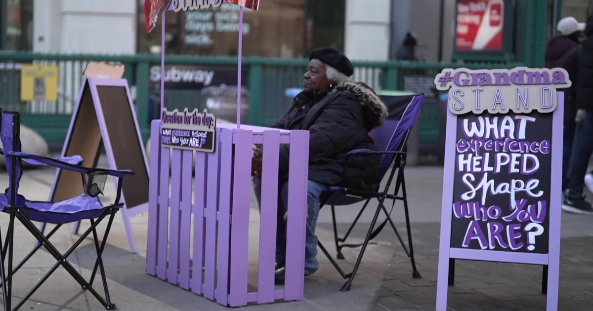 How a grandma pop-up project offers advice to strangers in NYC