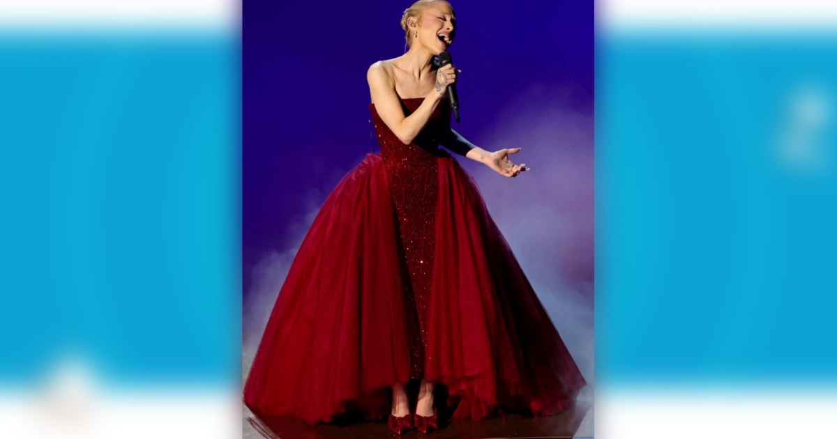 Ariana Grande's Oscars performance dress had hidden ruby slipper