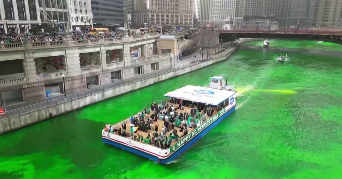Chicago River goes green for St. Patrick’s Day in 60-year tradition