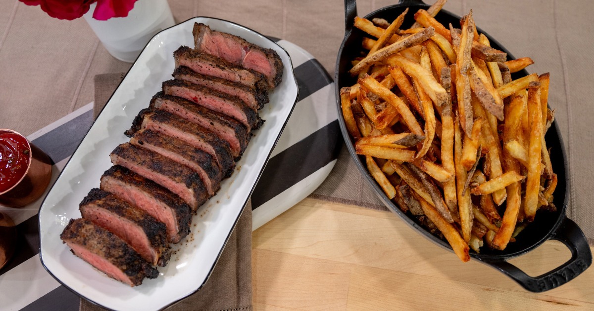 Coffee rub steak frites: Get Gregory Gourdet’s recipe