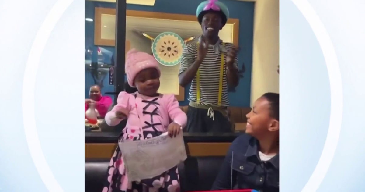 2-year-old shows off groovy dance moves at birthday celebration
