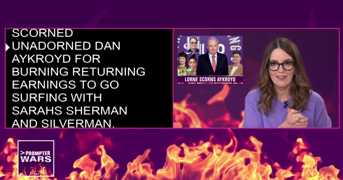 Tina Fey and Jenna Bush Hager face-off in teleprompter challenge