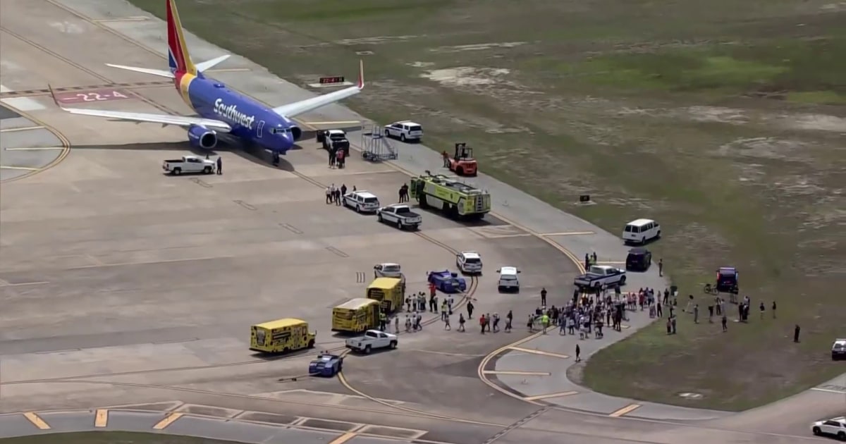 Boeing 737 engine catches fire during Southwest flight