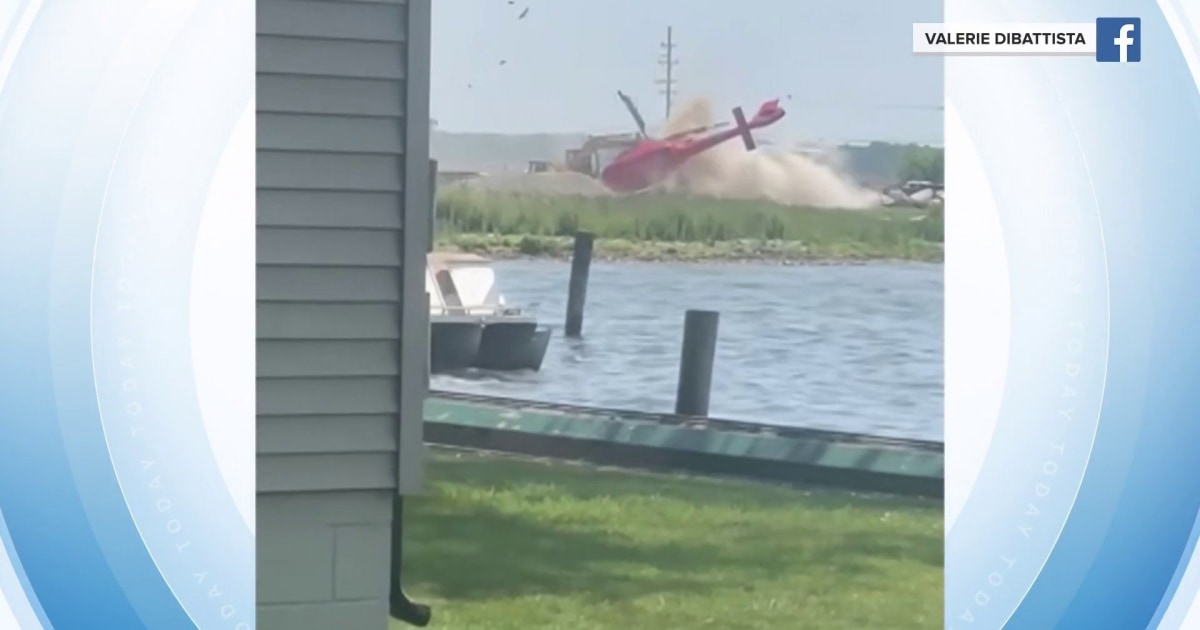 Helicopter Flips, Crashes Near Lakeside Restaurant in Michigan