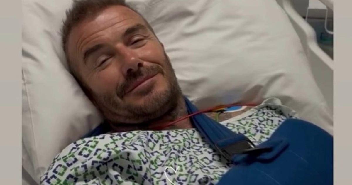 Victoria Beckham Shares Photo of David Beckham in the Hospital