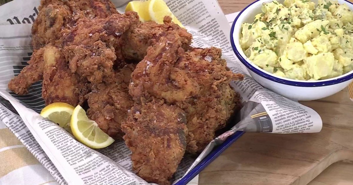 Southern Fried Chicken With Potato Salad: Get the Recipe!