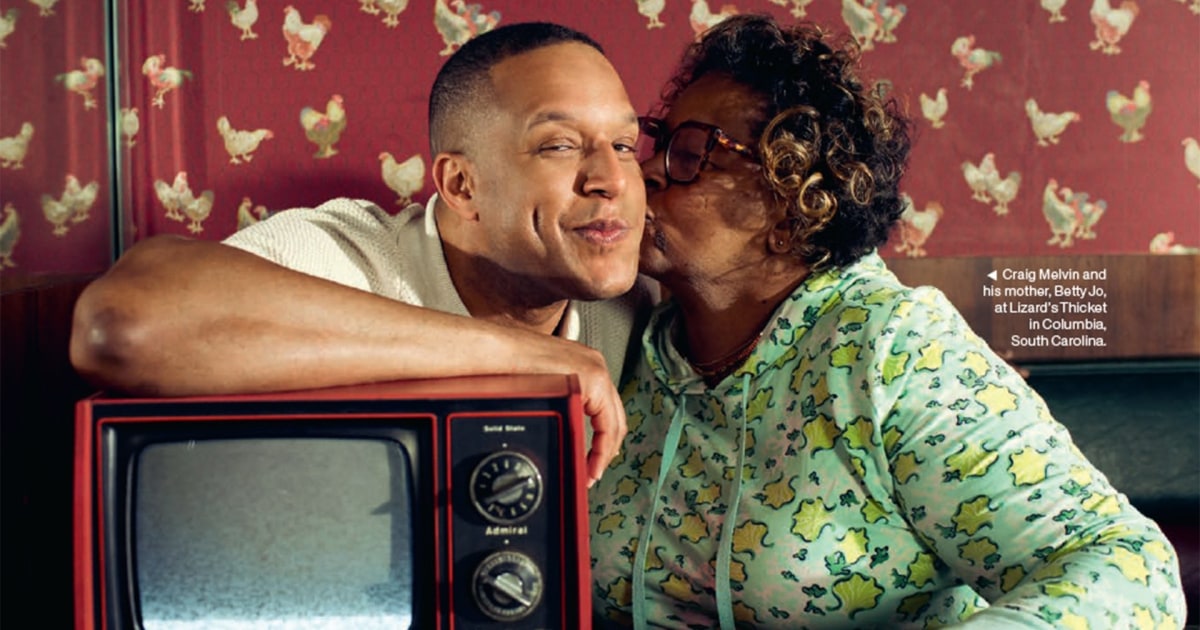 See Craig Melvin With His Mom Inside Garden & Gun Magazine