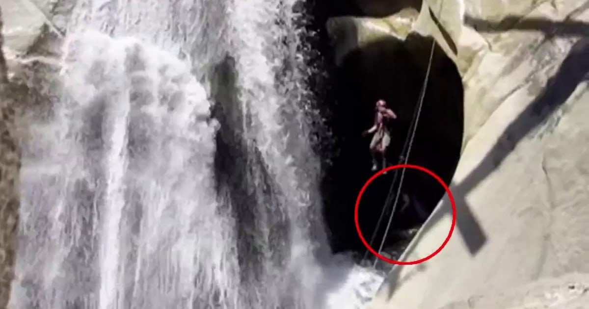 First Responders Rescue Man Trapped Behind Waterfall for 2 Days