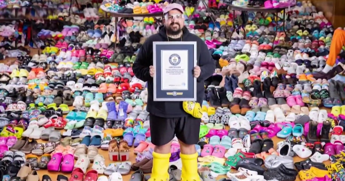 ‘Croc King’ Sets Guinness World Record With 3,800 Pair Collection