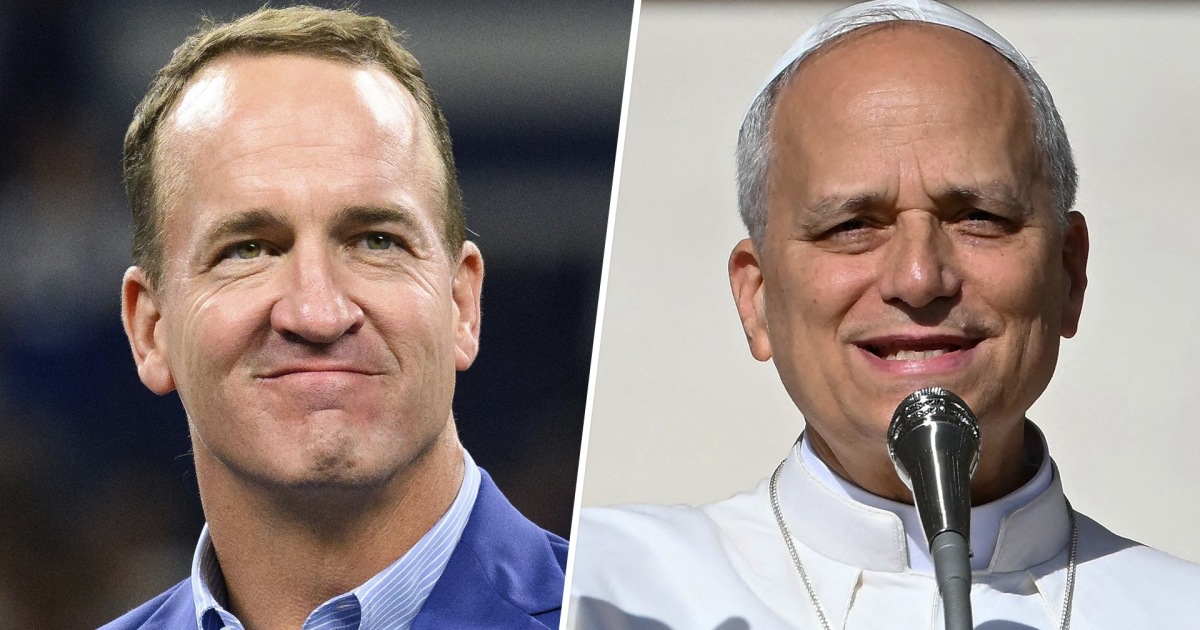 Peyton Manning Writes Pope Leo Letter Inviting Him on His Show