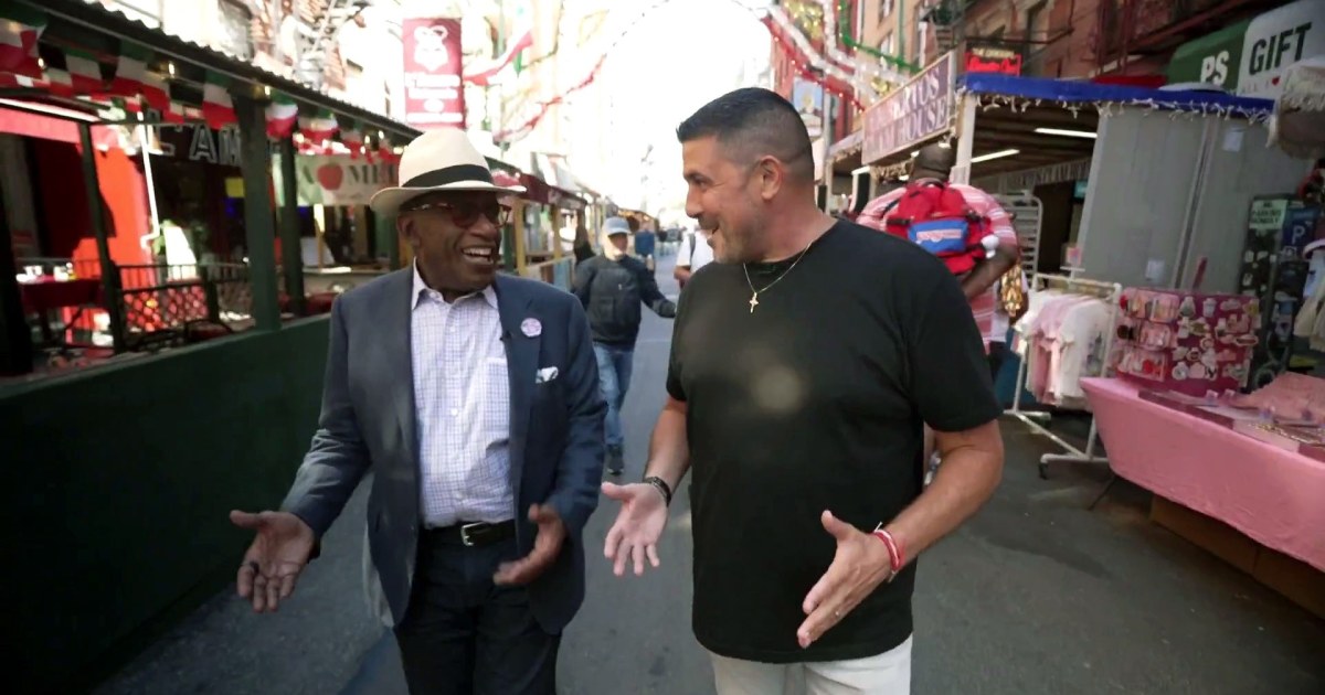 Joe Isodori Takes Al Roker Through NYC's San Gennaro Festival