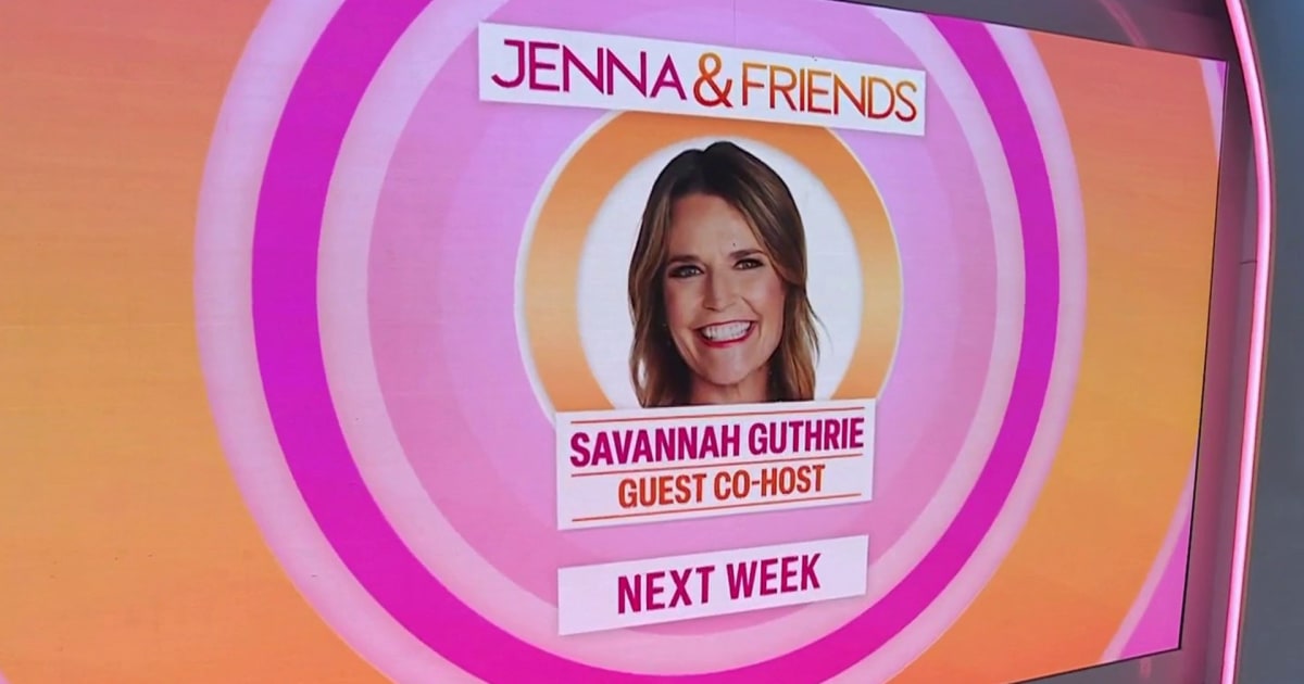 See the Guest Co-Host of Jenna & Friends for Week of Oct. 17