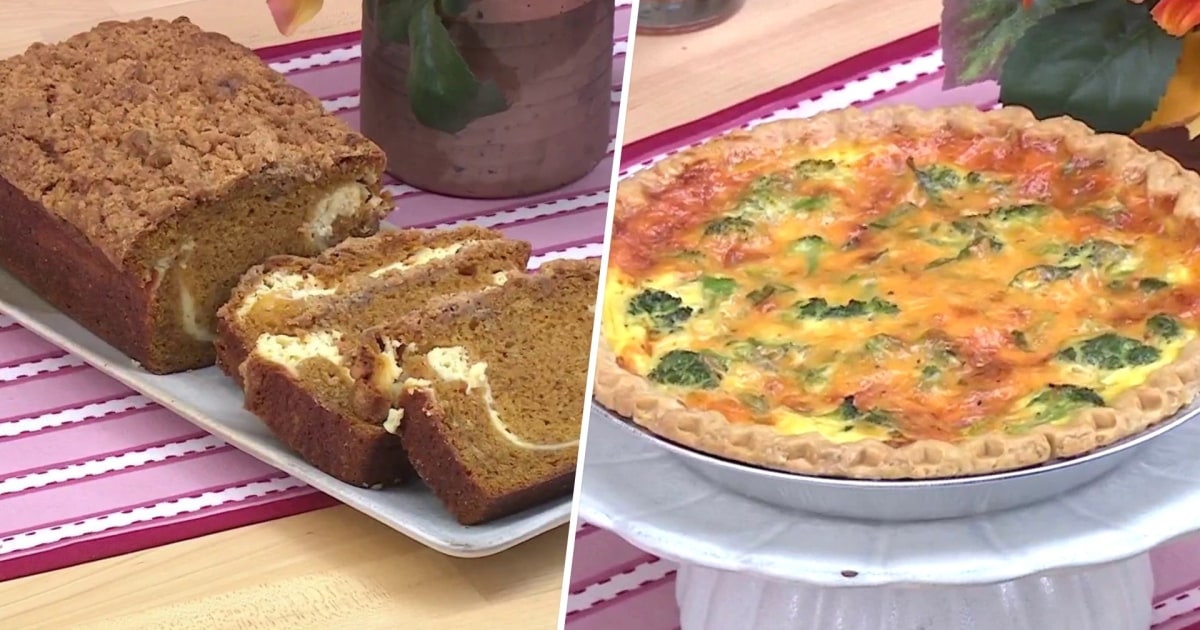 Cream Cheese Pumpkin Bread, Magic Quiche: Get the Recipes!