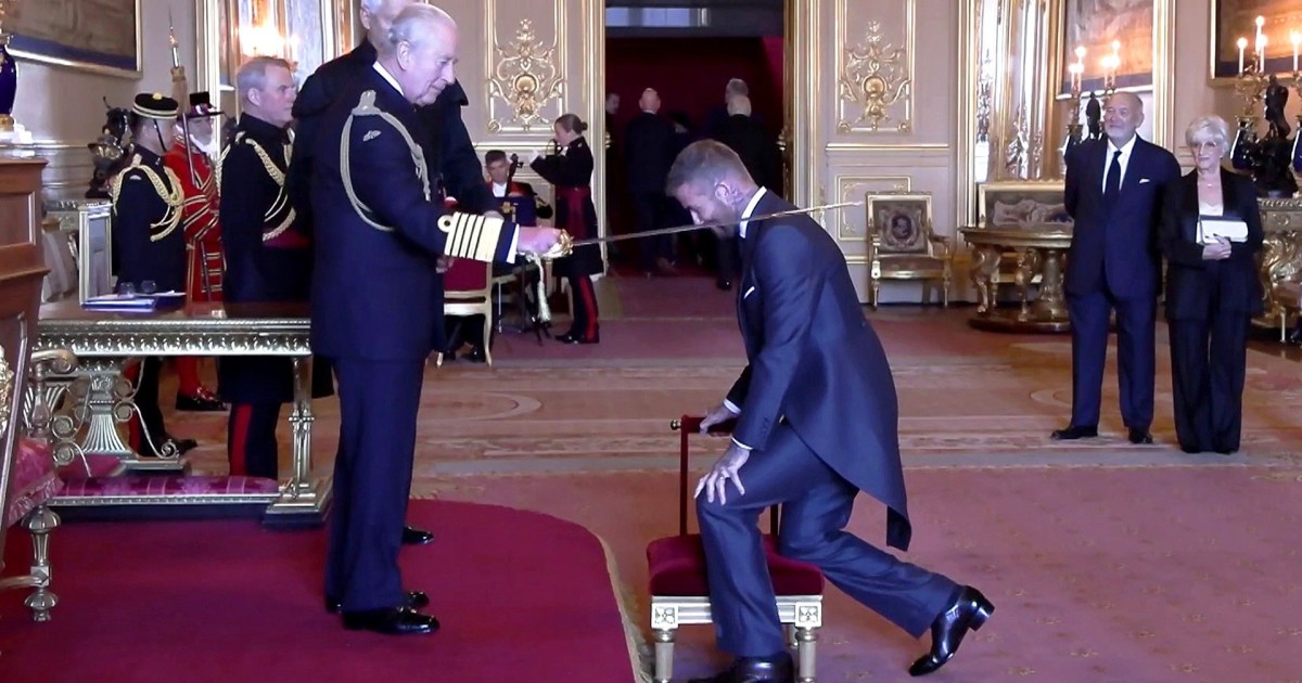 David Beckham Receives Knighthood Honor From King Charles III